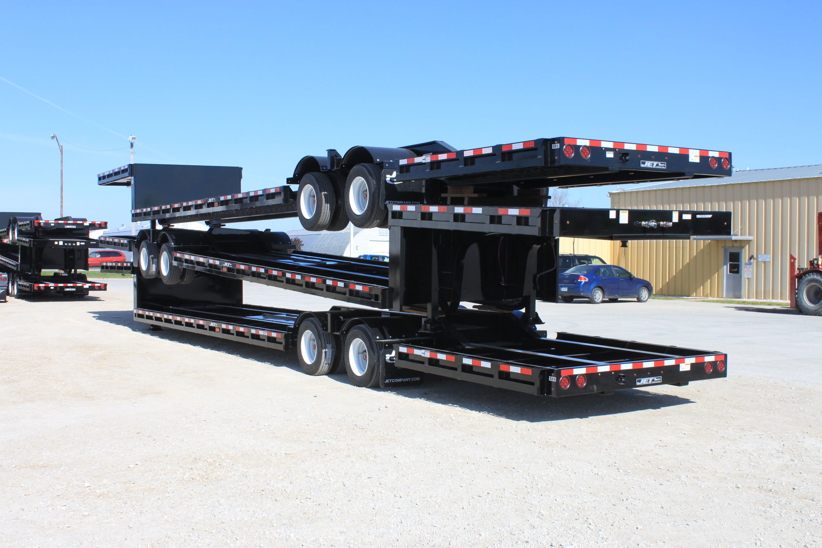 Steel-Boat-Hauler-Trailer-Stack - Jet Co Trailers